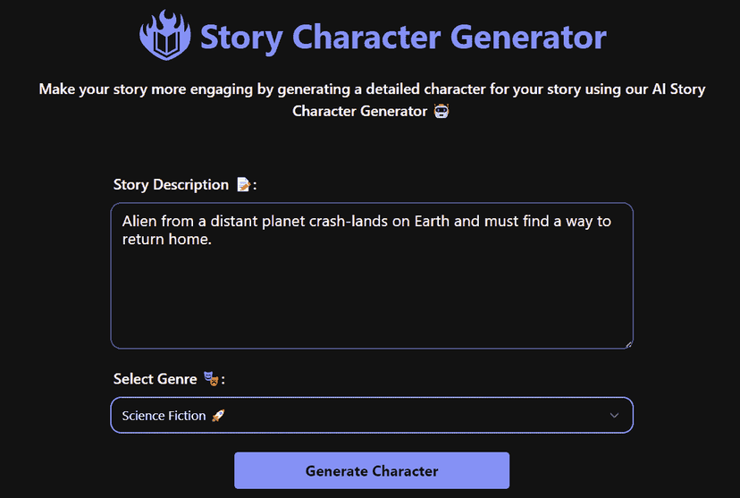 Story Character Generator | Create Unique Characters For Your Story